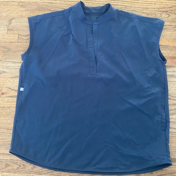 Figs | Tops | Figs Blue Rafaela Oversized Scrub Top | Poshmark
